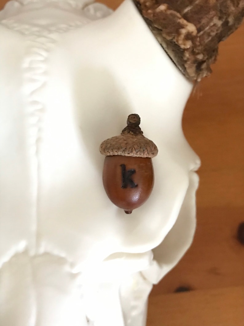 Acorn ornaments 6 single and double acorn decor | Etsy