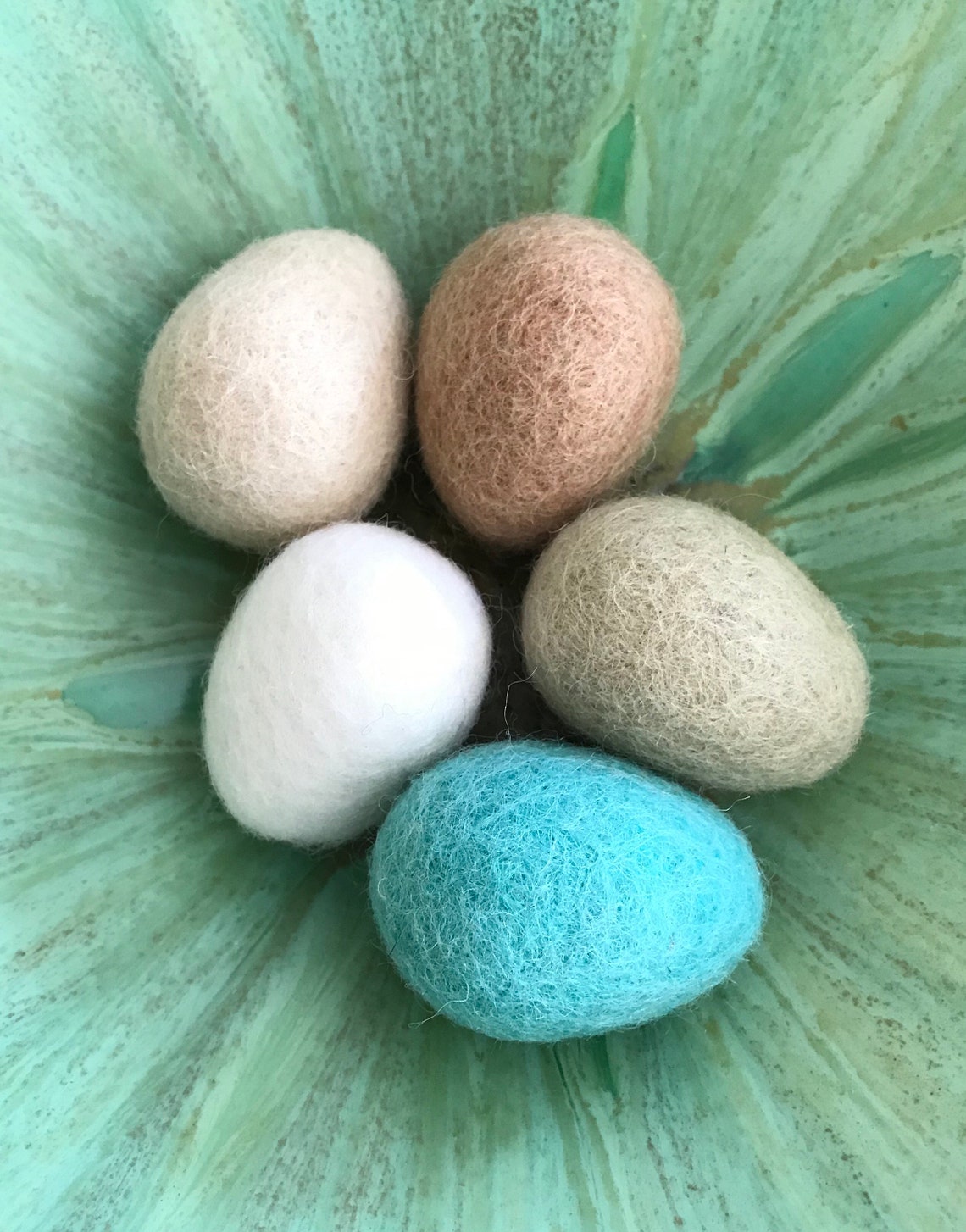 Hand Needle Felted Wool Easter Eggs: Pastel Decor - Etsy