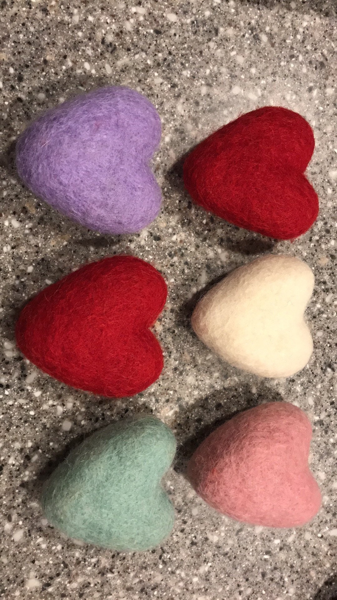 Felted hearts handmade Valentines Day gifts decoration wool | Etsy