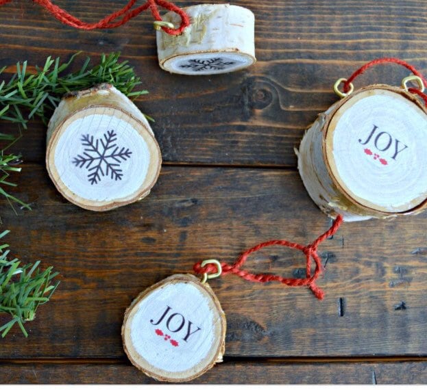 Birch Log Cut Rounds Handmade Ornaments Paintable Ornaments - Etsy