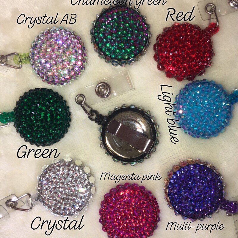 Bling Badge Holder Etsy