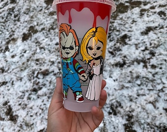 Halloween Inspired Chucky Starbucks Cup Cold Cup 24 Oz Cold Cup - Etsy