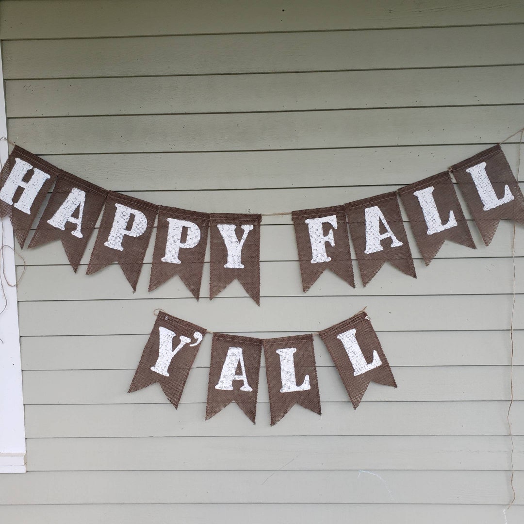 Happy Fall Y'all Banner! - Etsy