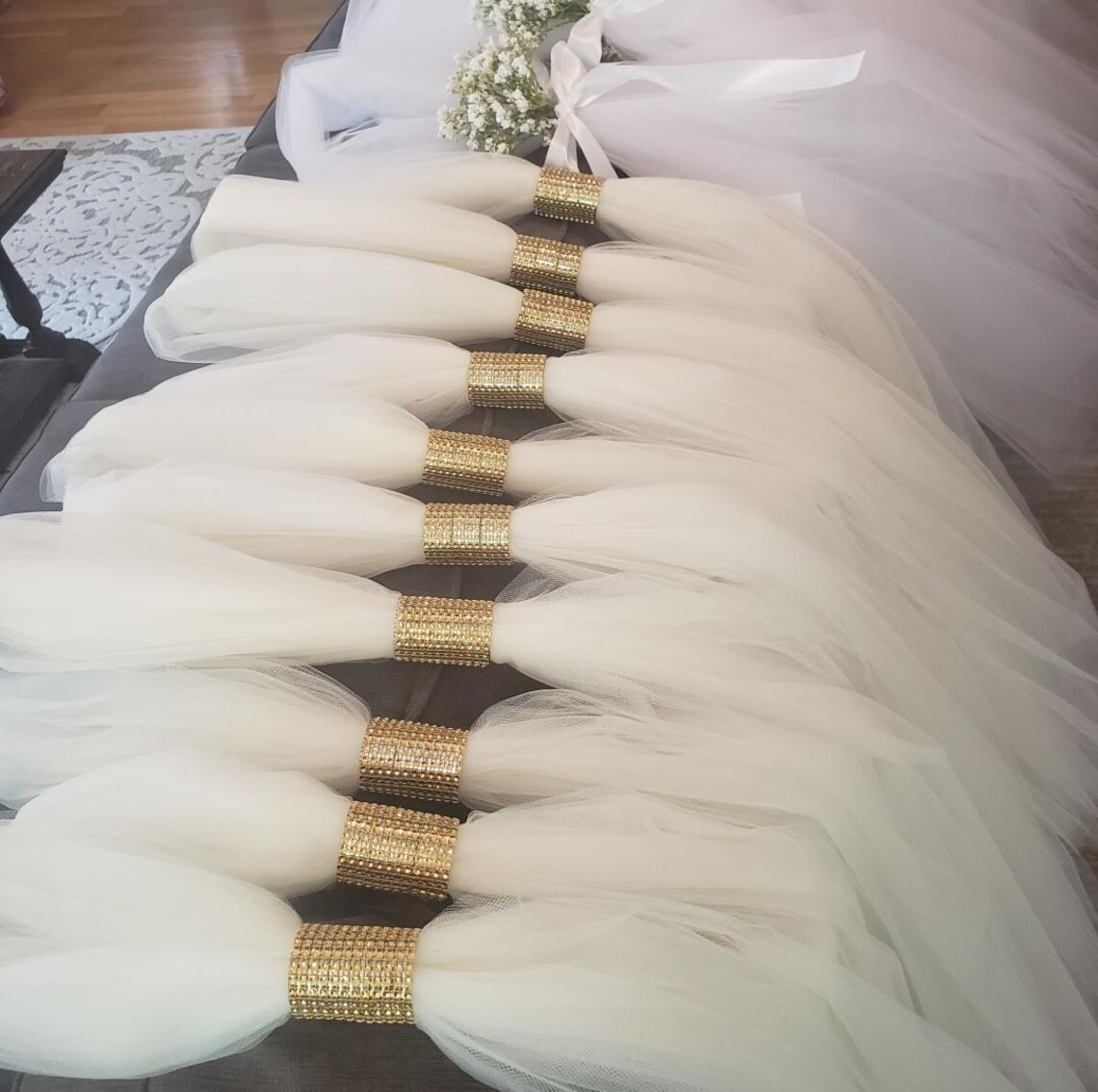 Adjustable Wedding Aisle Pew Hangers, Decor. Made by a Work From Home ...