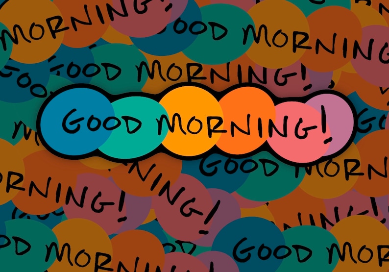 Good Morning! Sticker - Etsy