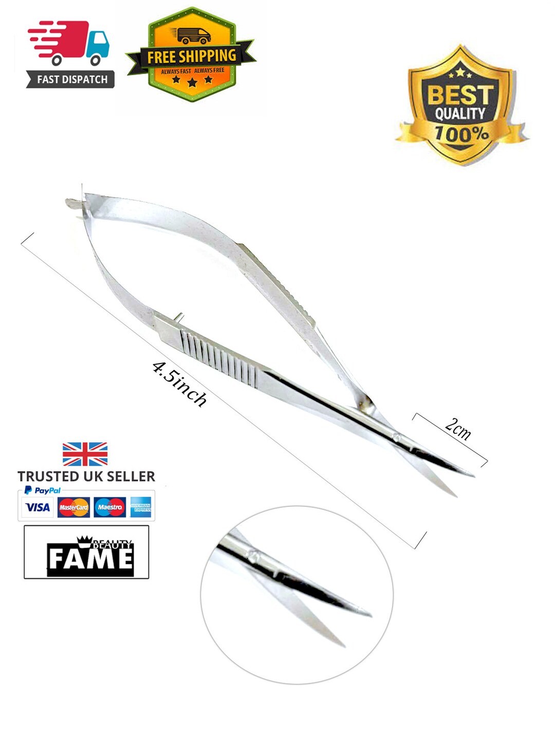 Advanced Cuticle Scissors for Dead Skin Trimmer Stainless - Etsy