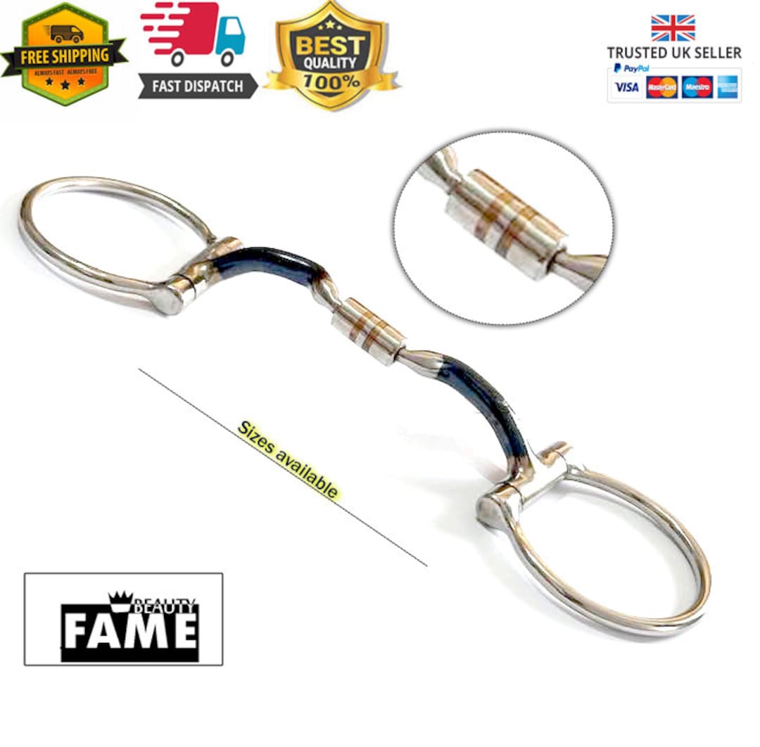 Blue Sweet Iron Western Dee Snaffle Bit With Copper Inserts by F&B - Etsy UK