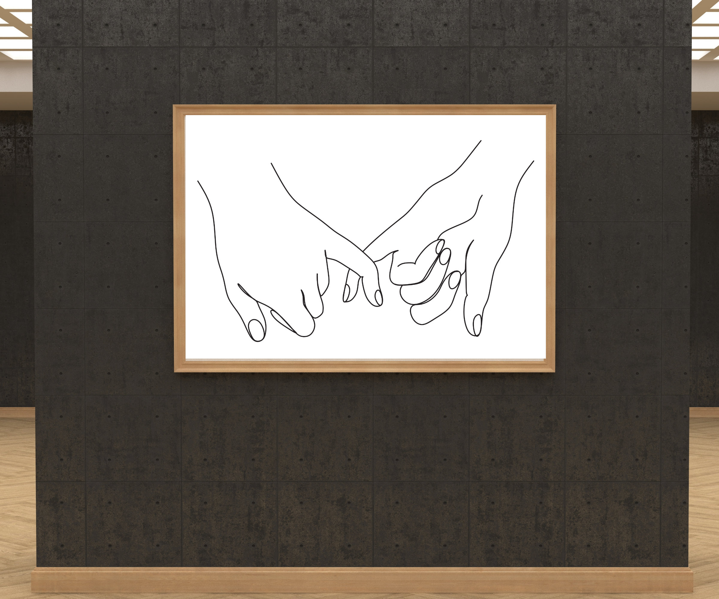 Aesthetic Arts, One Line Art Couple Hands, DIGITAL DOWNLOAD, Line Art ...