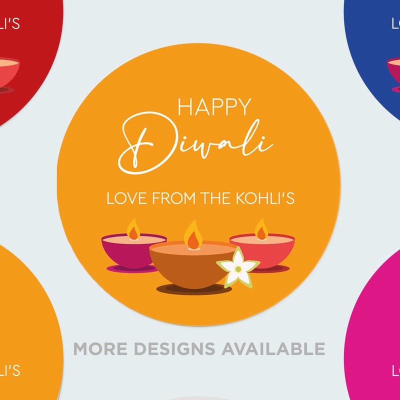 Buy Happy Diwali Stickers for Gift Boxes Online In India - Etsy India