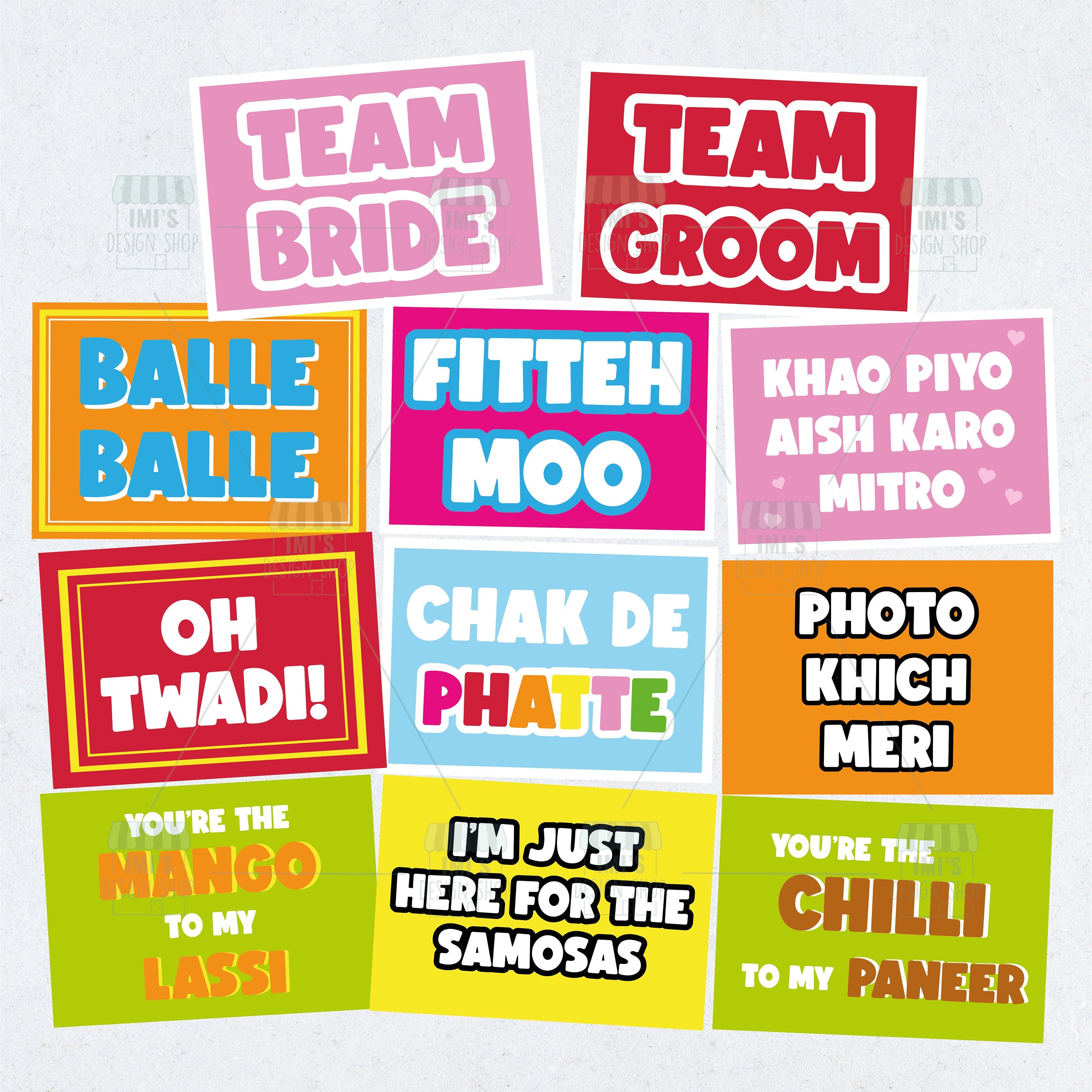 Indian Photo Props Punjabi Photo Booth Props Unique & | Etsy UK