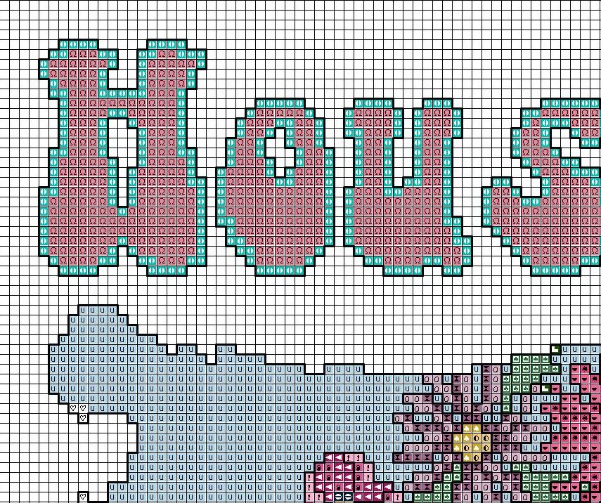 House Hippo - Floral - Cross Stitch Pattern - Digital PDF - Etsy