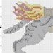 Medieval Bomb Cat - 16th Century -illumination - Cross Stitch Pattern ...