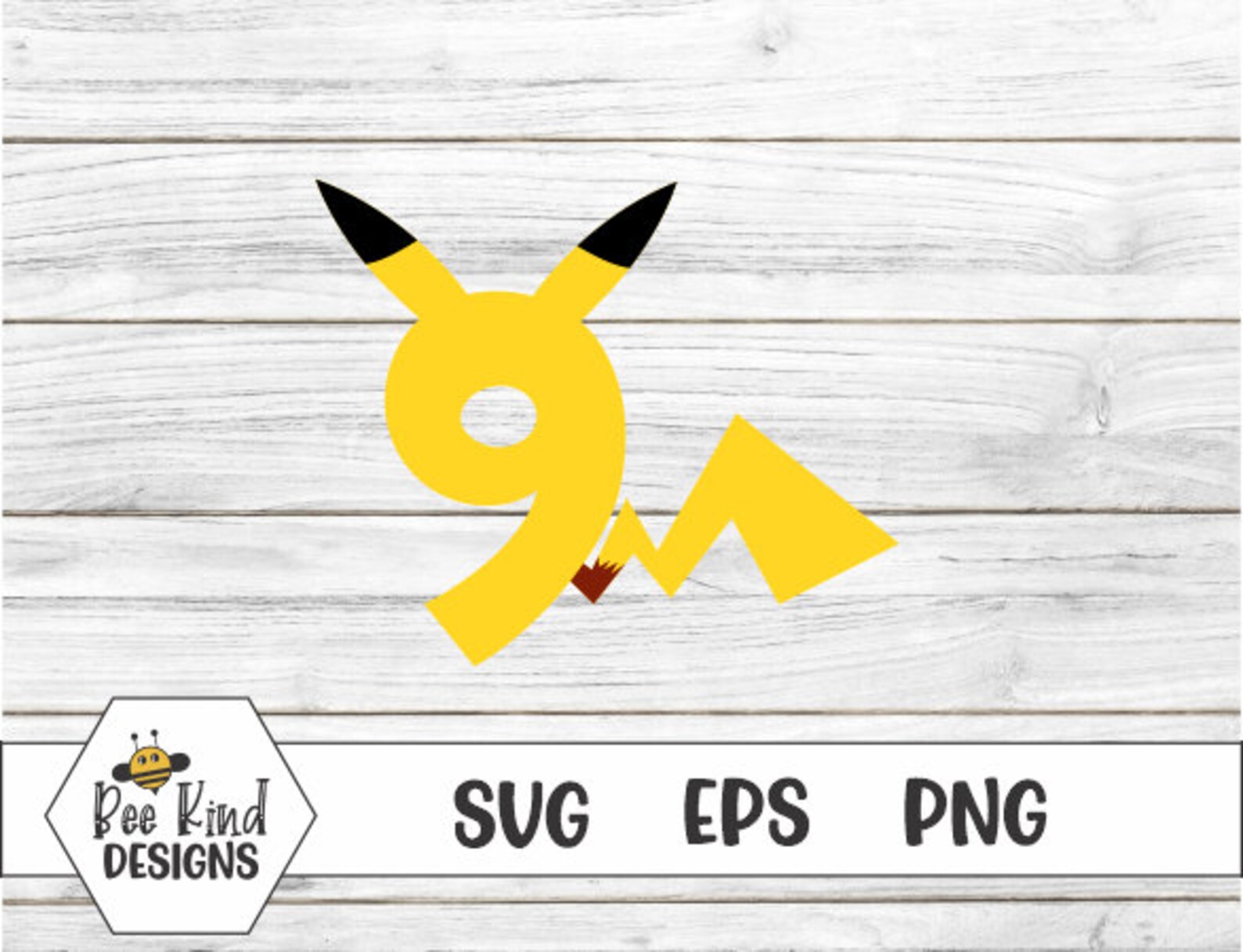 Pikachu Ninth Birthday Number Nine SVG - Etsy