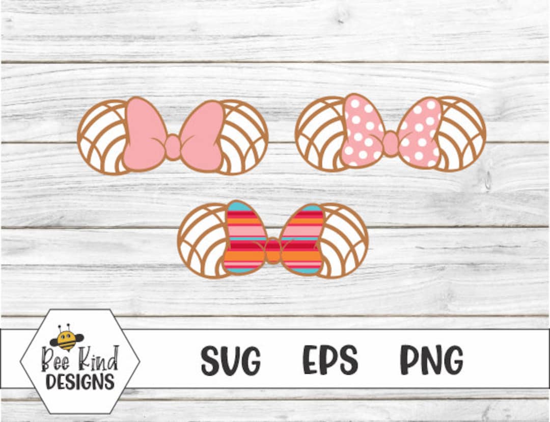 Minnie Mouse Concha Ears SVG - Etsy