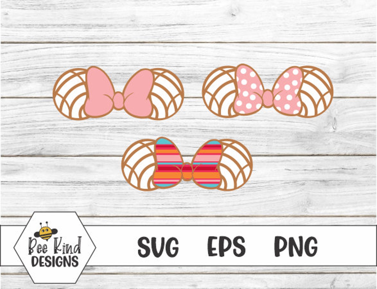 Minnie Mouse Concha Ears SVG - Etsy