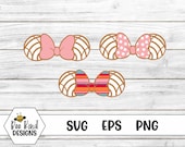 Minnie Mouse Concha Ears SVG - Etsy