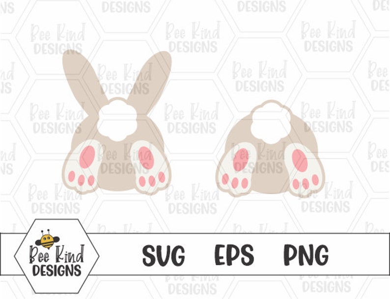Cute Bunny Butt SVG | Etsy