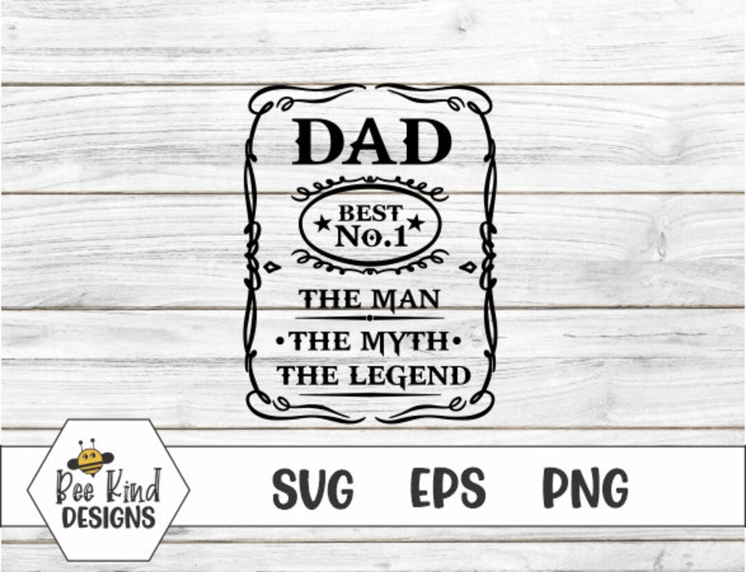 Dad the Legend, Father's Day SVG - Etsy