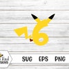 Pikachu Birthday Numbers SVG Bundle - Etsy