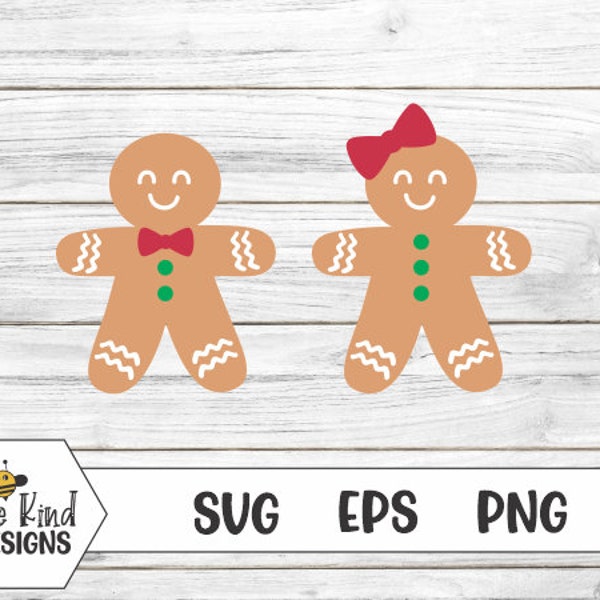 Gingerbread Svg - Etsy