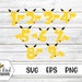Pikachu Birthday Numbers SVG Bundle - Etsy
