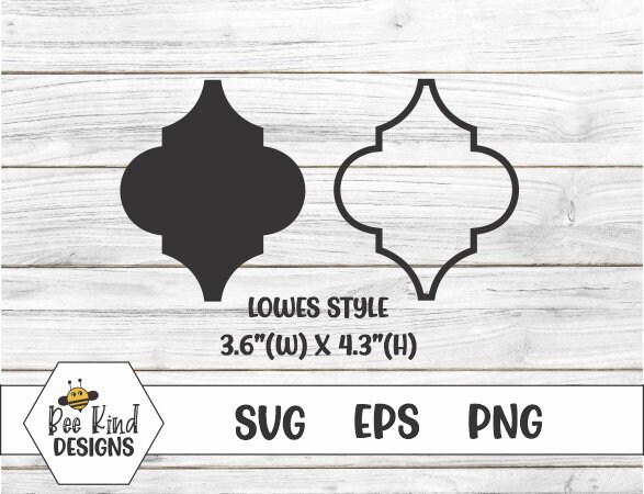 Arabesque Tile Template SVG/ Includes Both Lowes and Home - Etsy Singapore