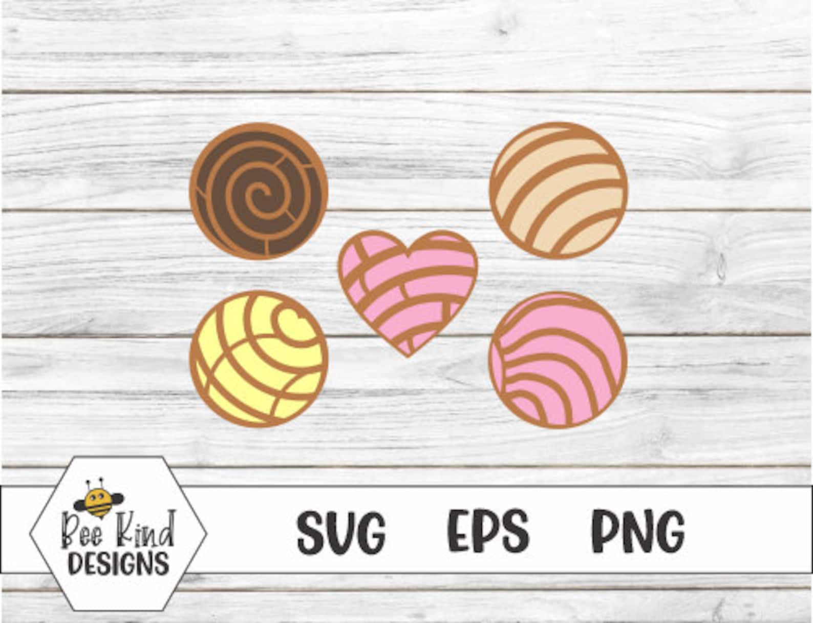 Concha Pan dulce pan dulce mexicano SVG Bundle - Etsy México