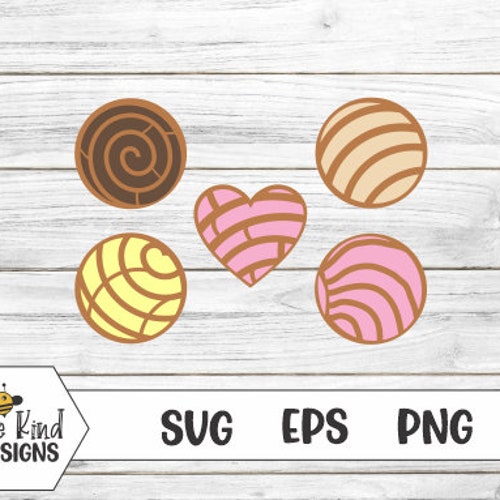 Concha Pan Dulce Mexican Sweet Bread SVG Bundle - Etsy