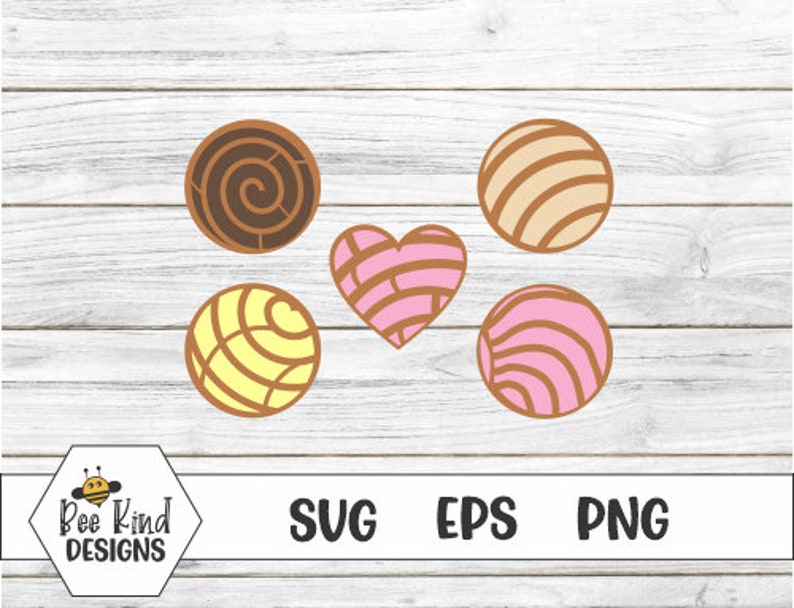 Concha Pan dulce pan dulce mexicano SVG Bundle - Etsy México