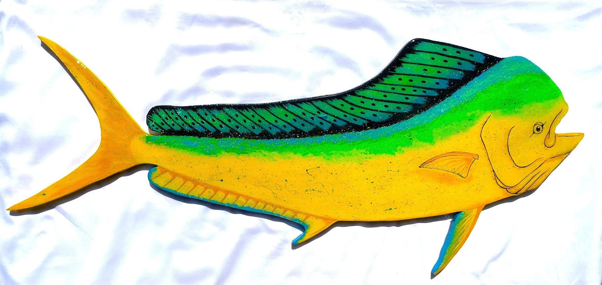 3' Handmade Mahi Mahi, Mahi Artwork, Dorado, Taxidermy Art, Wood Art ...
