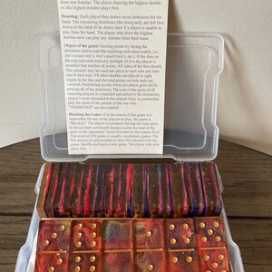 Multi-color - Resin Domino Set - Etsy