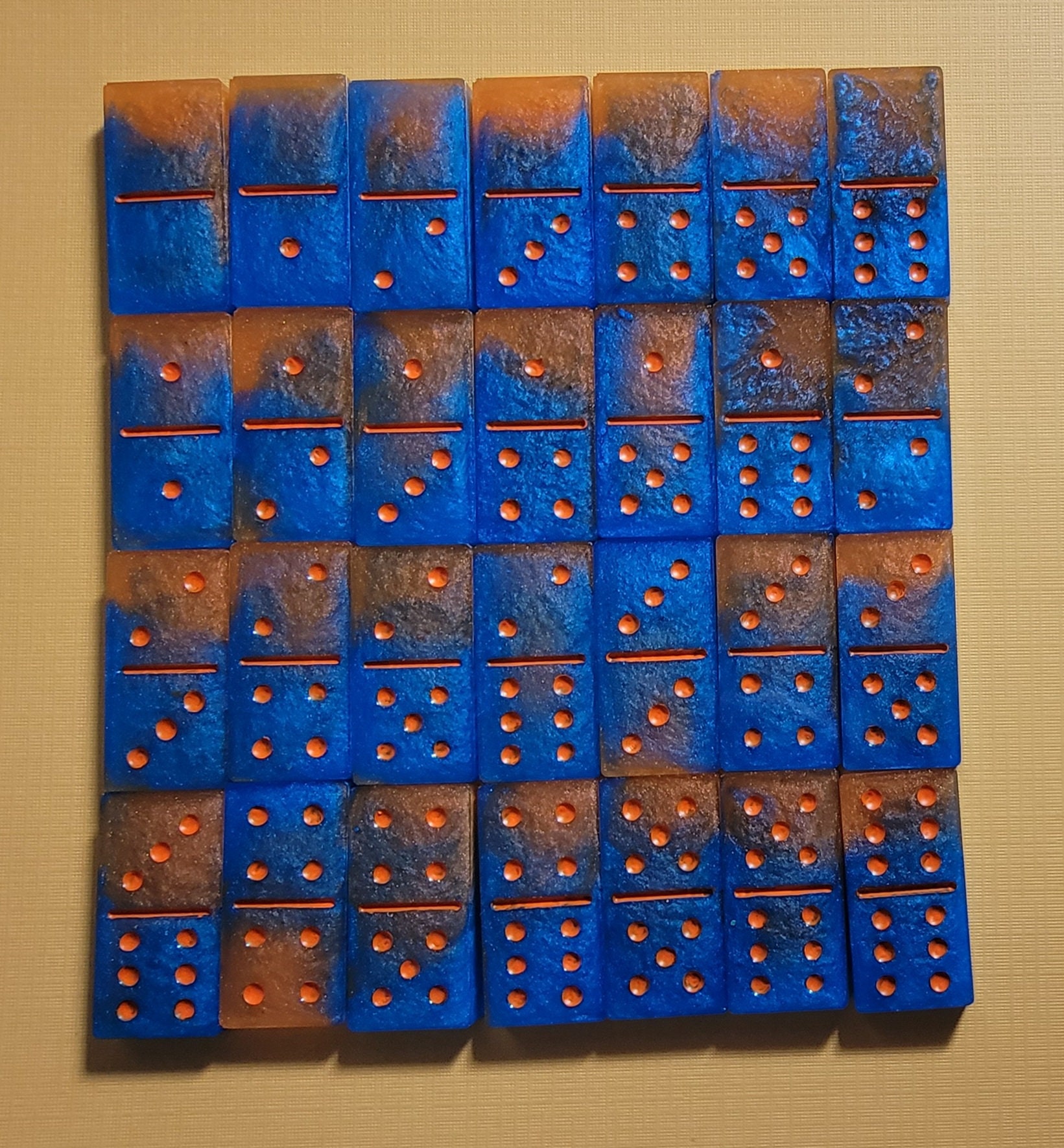 Multi-color - Resin Domino Set - Etsy