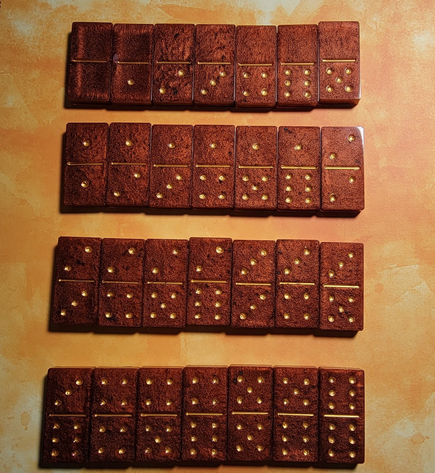 Multi-color Resin Domino Set - Etsy