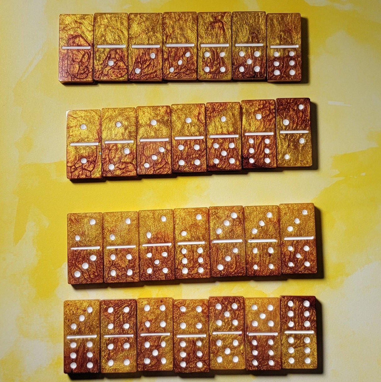 Multi-color Resin Domino Set - Etsy