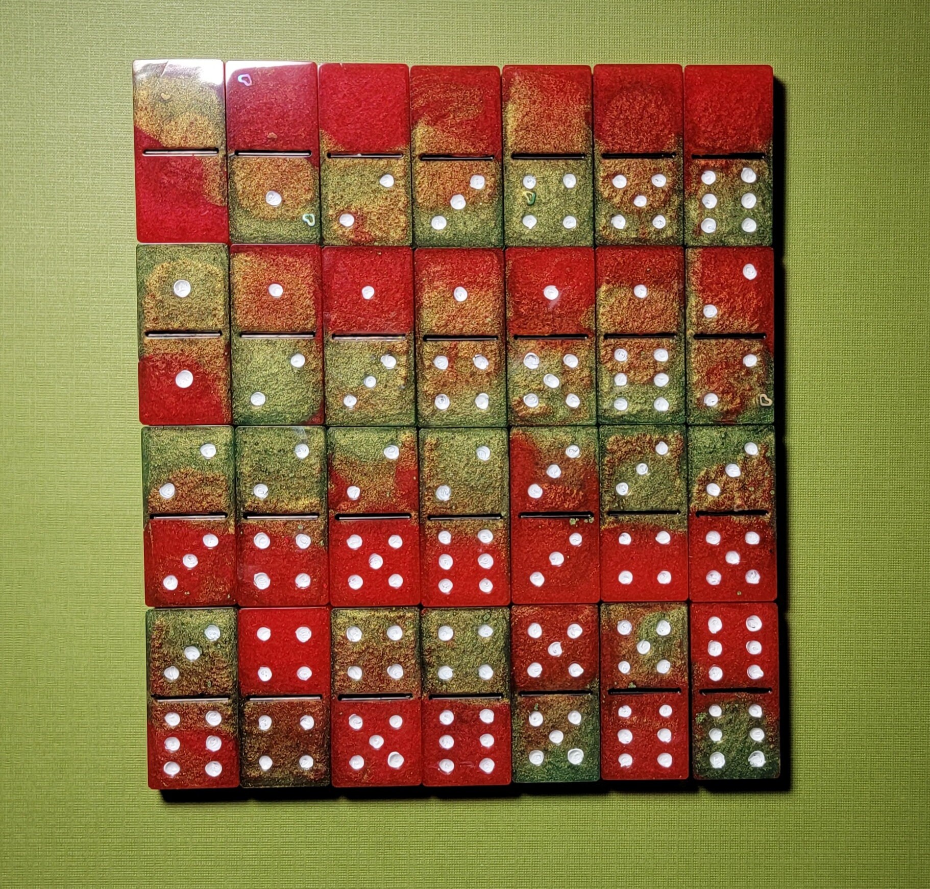 Multi-color - Resin Domino Set - Etsy