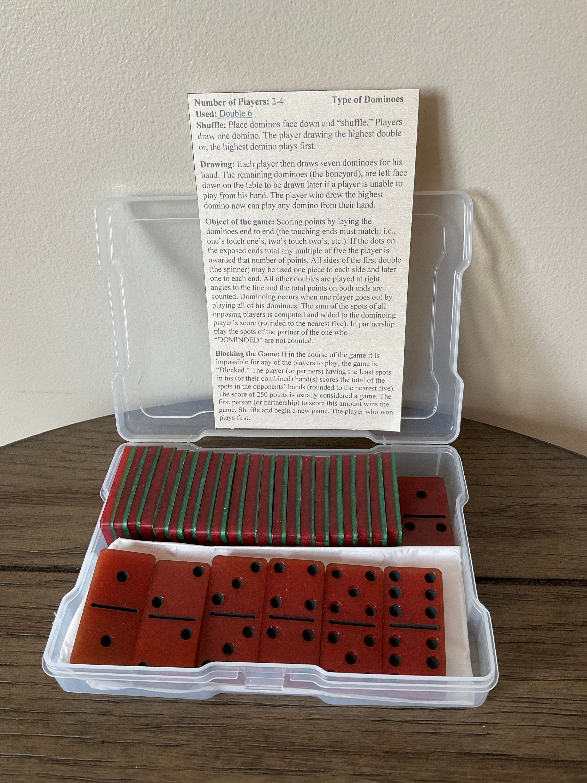 Multi-color - Resin Domino Set - Etsy