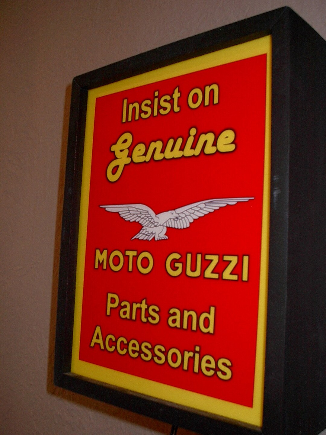 Moto Guzzi Motorcycle Genparts Service Dealership Garage Mechanic Man ...