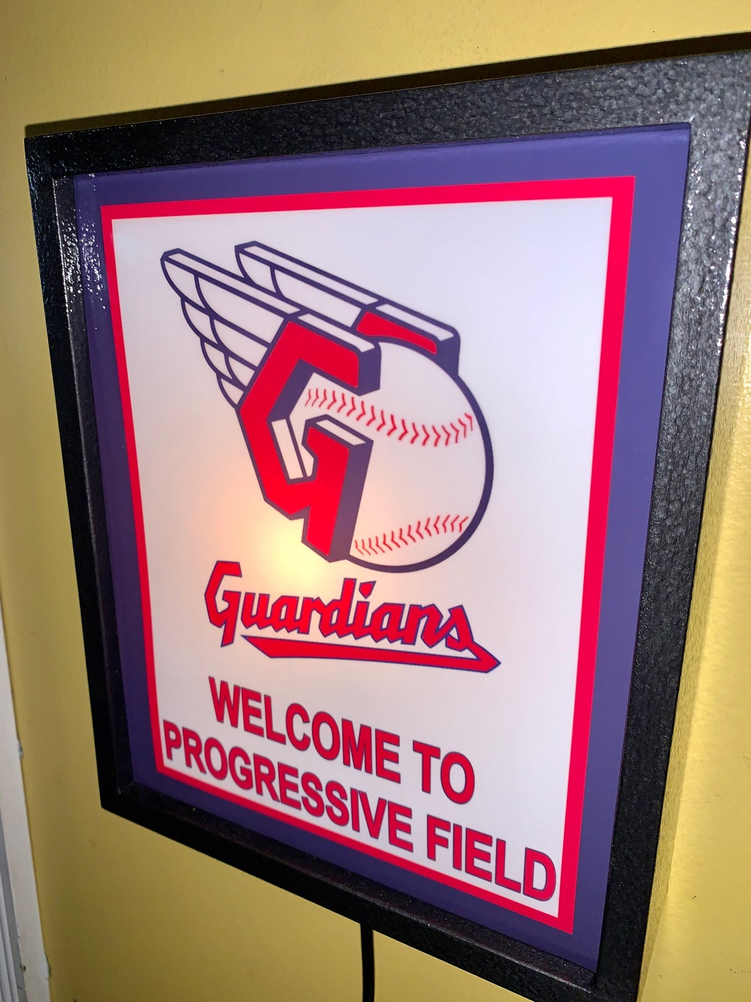 Cleveland Guardians Baseball Ballpark Stadium Bar Man Cave Lighted ...