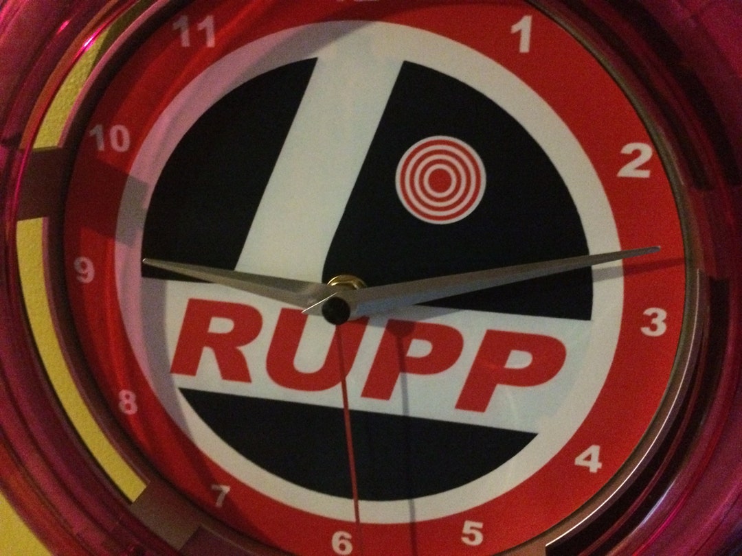 RUPP MOTORCYCLE SNOWMOBILE Garage Dealer Bar Neon Man Cave Retro Wall ...