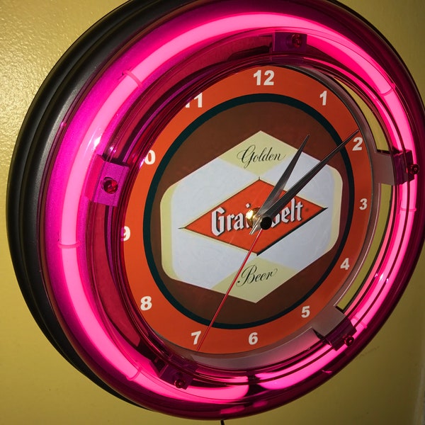 Grain Belt Beer Clock - Etsy