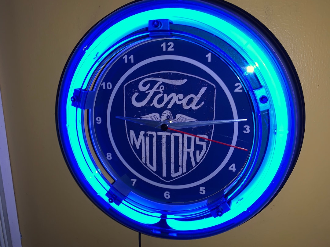 Ford Fomoco Oldlogo Motors Auto Garage Mechanic Man Cave Bar Retro Neon ...