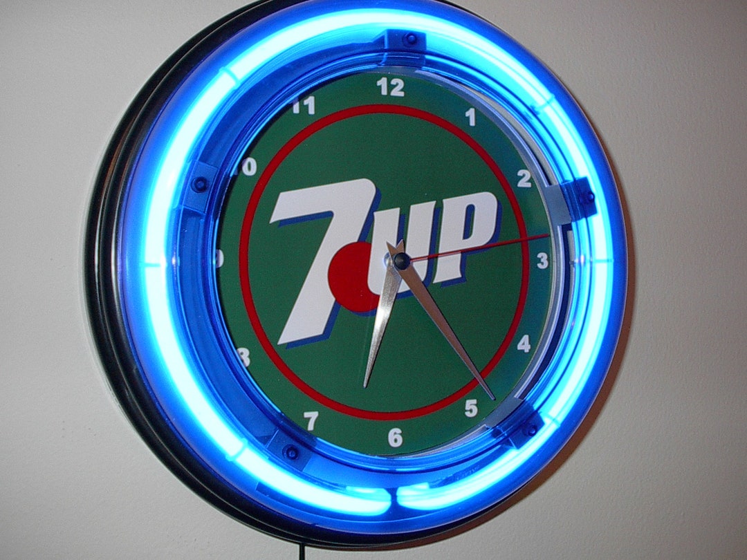 7UP 7 UP Gingerale Soda Fountain Diner Kitchen Man Cave Bar Neon Retro ...