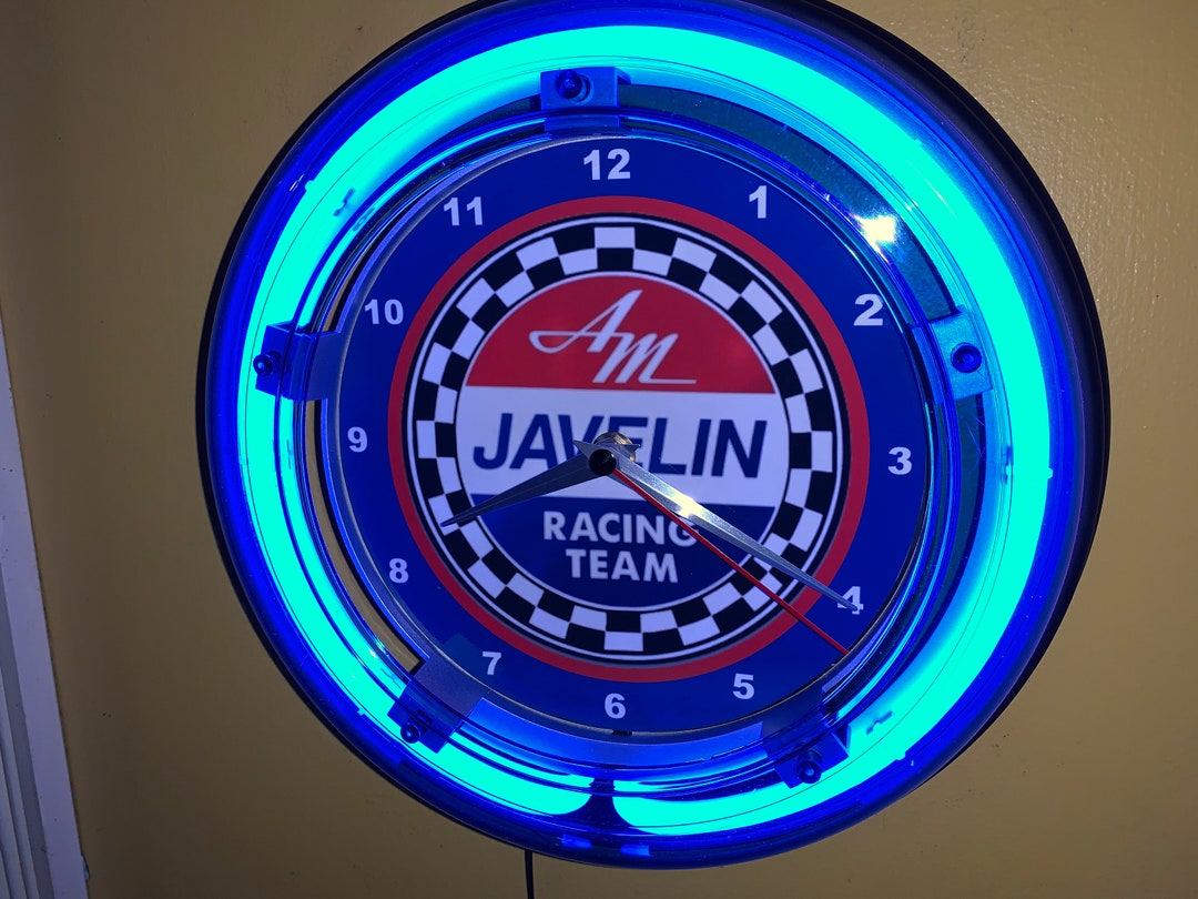 AM AMC Javelin Motors Auto Garage Mechanic Man Cave Bar Retro Neon Wall ...
