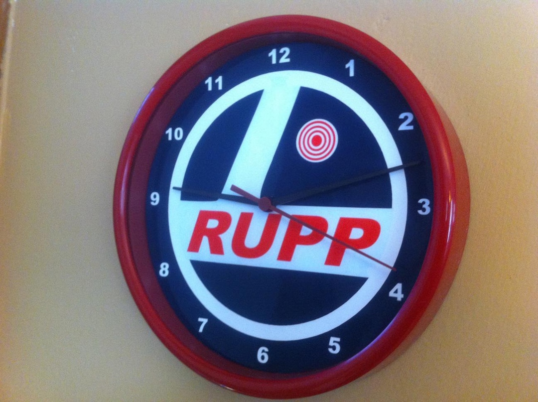 RUPP Logo Motorcycle Snowmobile RED Mechanic Garage Bar Advertising Man ...