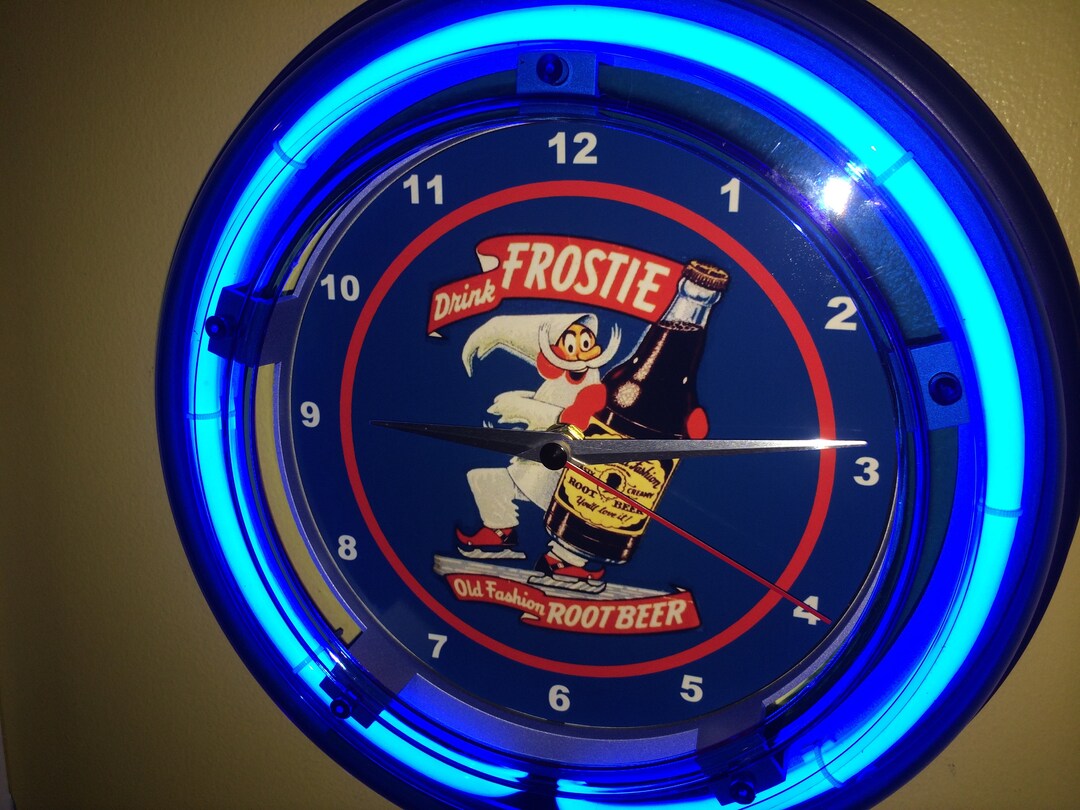 Frostie Root Beer Soda Fountain Diner Kitchen Bar Neon Retro ...