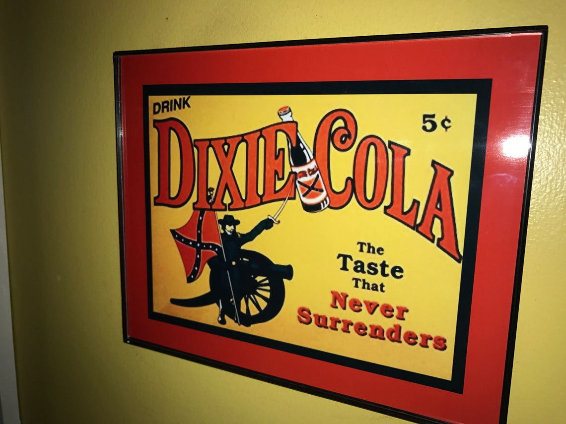 Dixie Cola Soda Fountain Kitchen Diner Bar Framed Advertising - Etsy