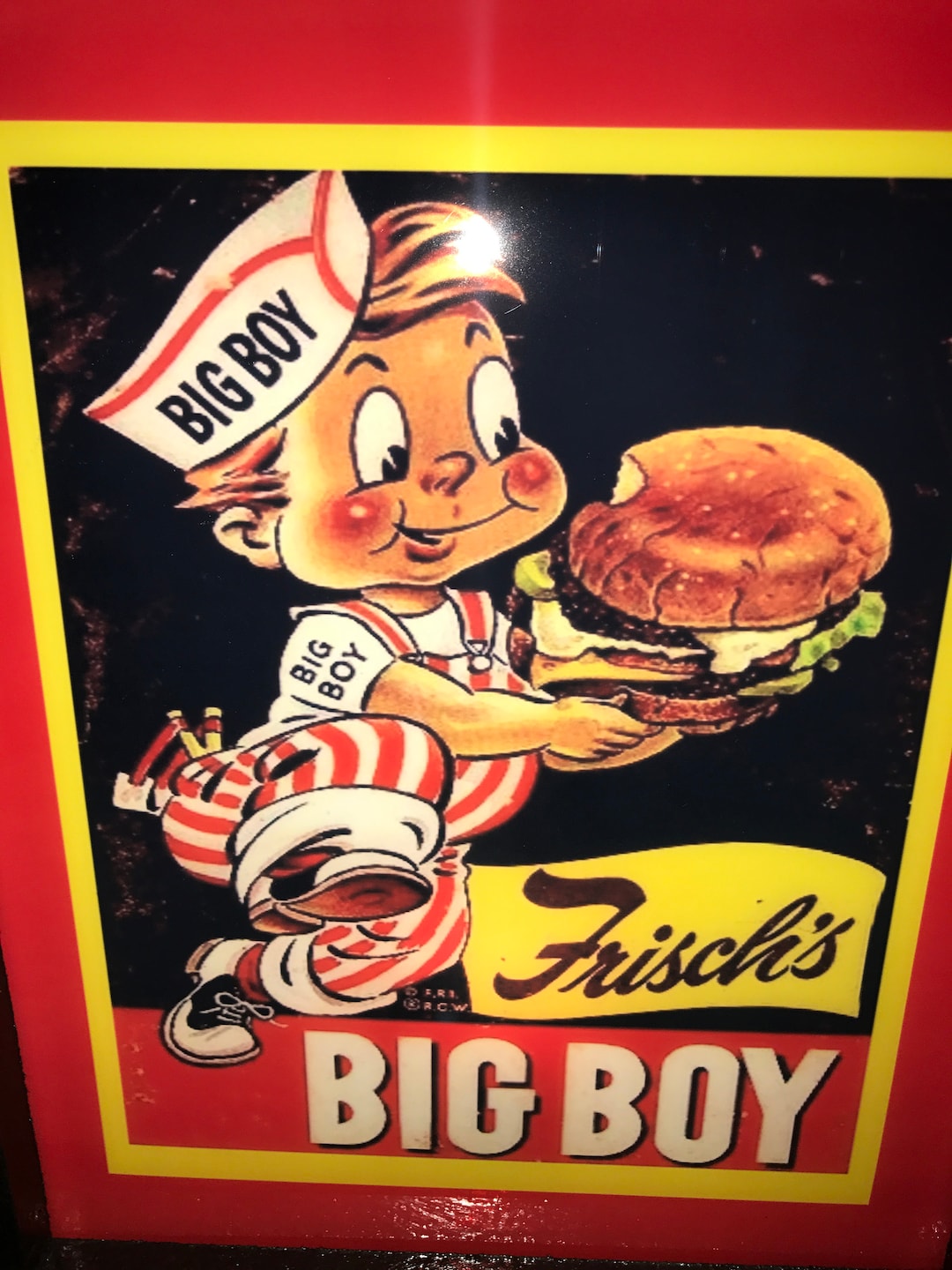 Frisch's Big Boy Restaurant Kitchen Diner Lighted Retro Advertising ...