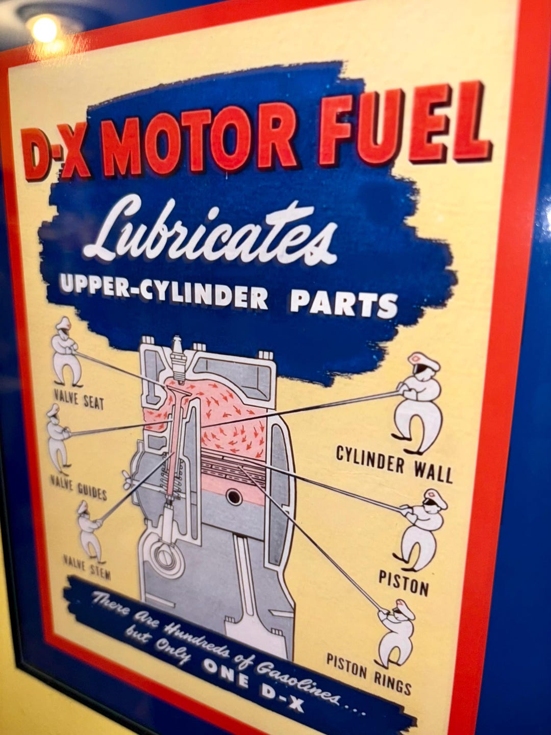D-X Motor Fuel Gas Service Station Garage Mechanic Bar Framed ...