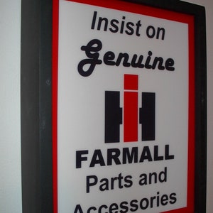 IH Farmall Genparts Service Farm Tractor Farmer Barn Dealer Man Cave ...
