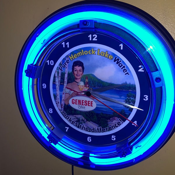Genesee Beer Clock - Etsy
